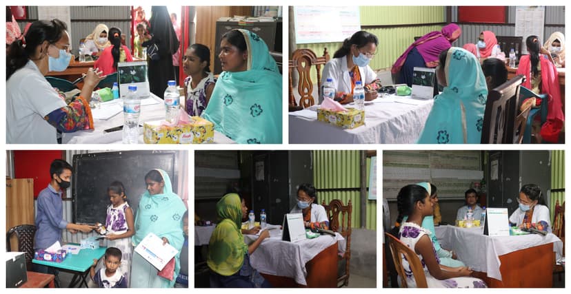 Heath Camp for People in Bakalia - ActionAid Bangladesh